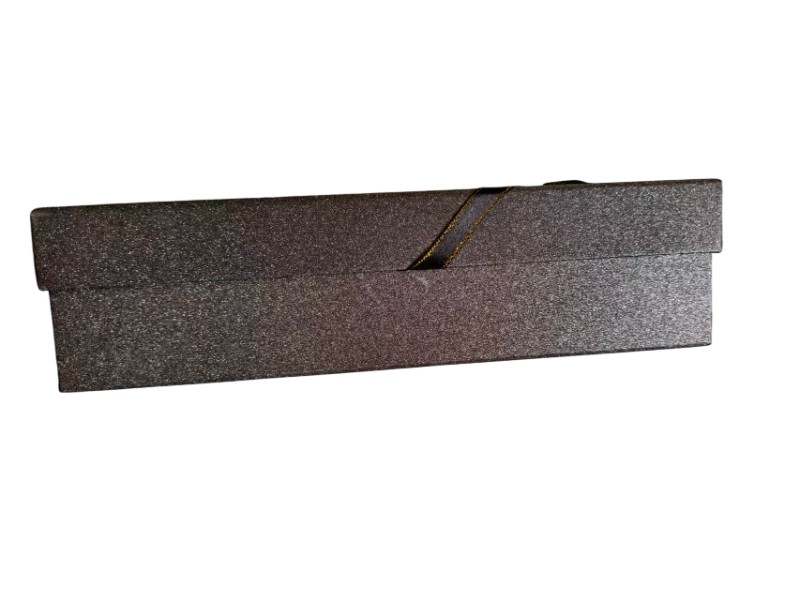 Custom Shiny Grey Gliter Paper Photoes Frame Cardboard Lid Box With ...